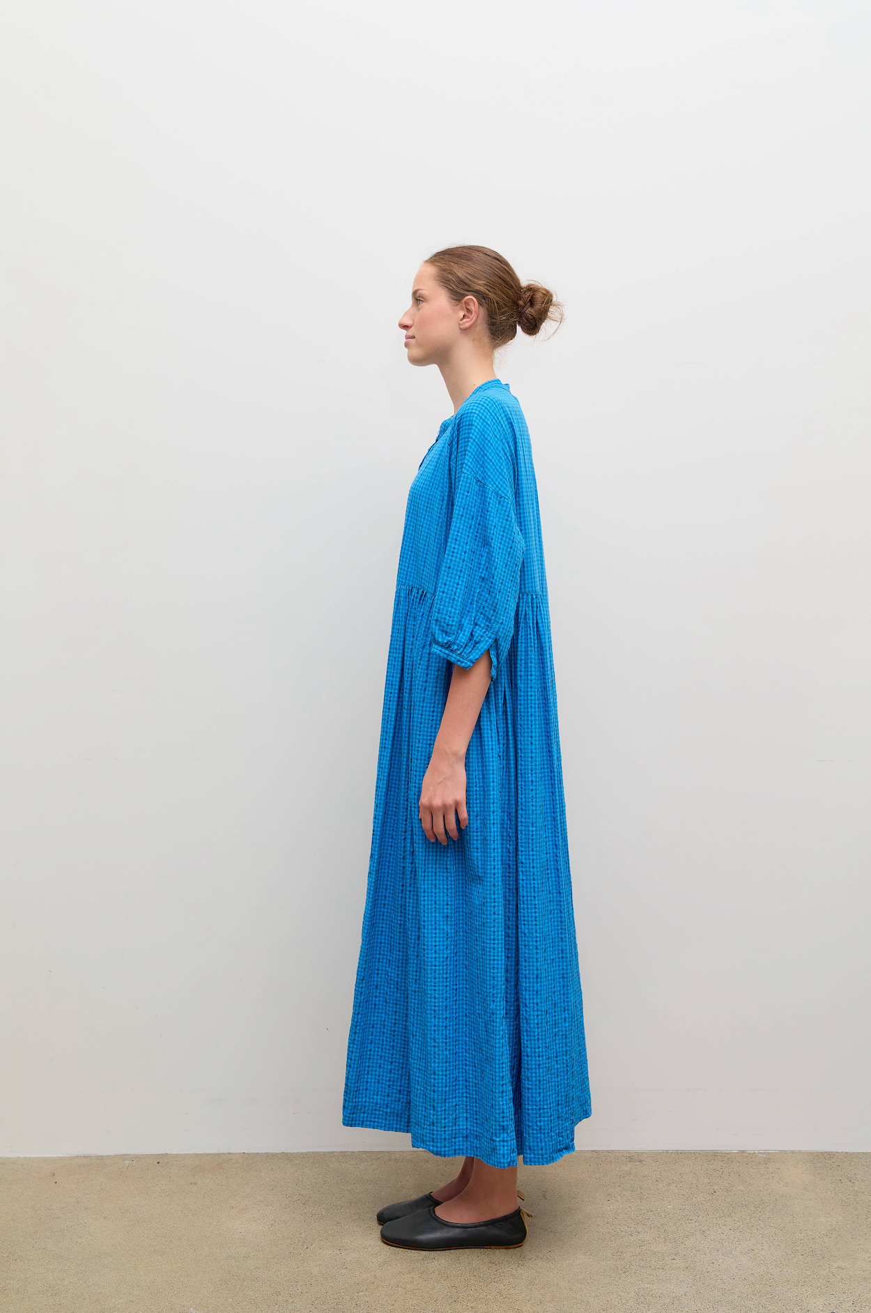 Dreaming With You Dress Blue Cotton Gingham – Scotties Boutique