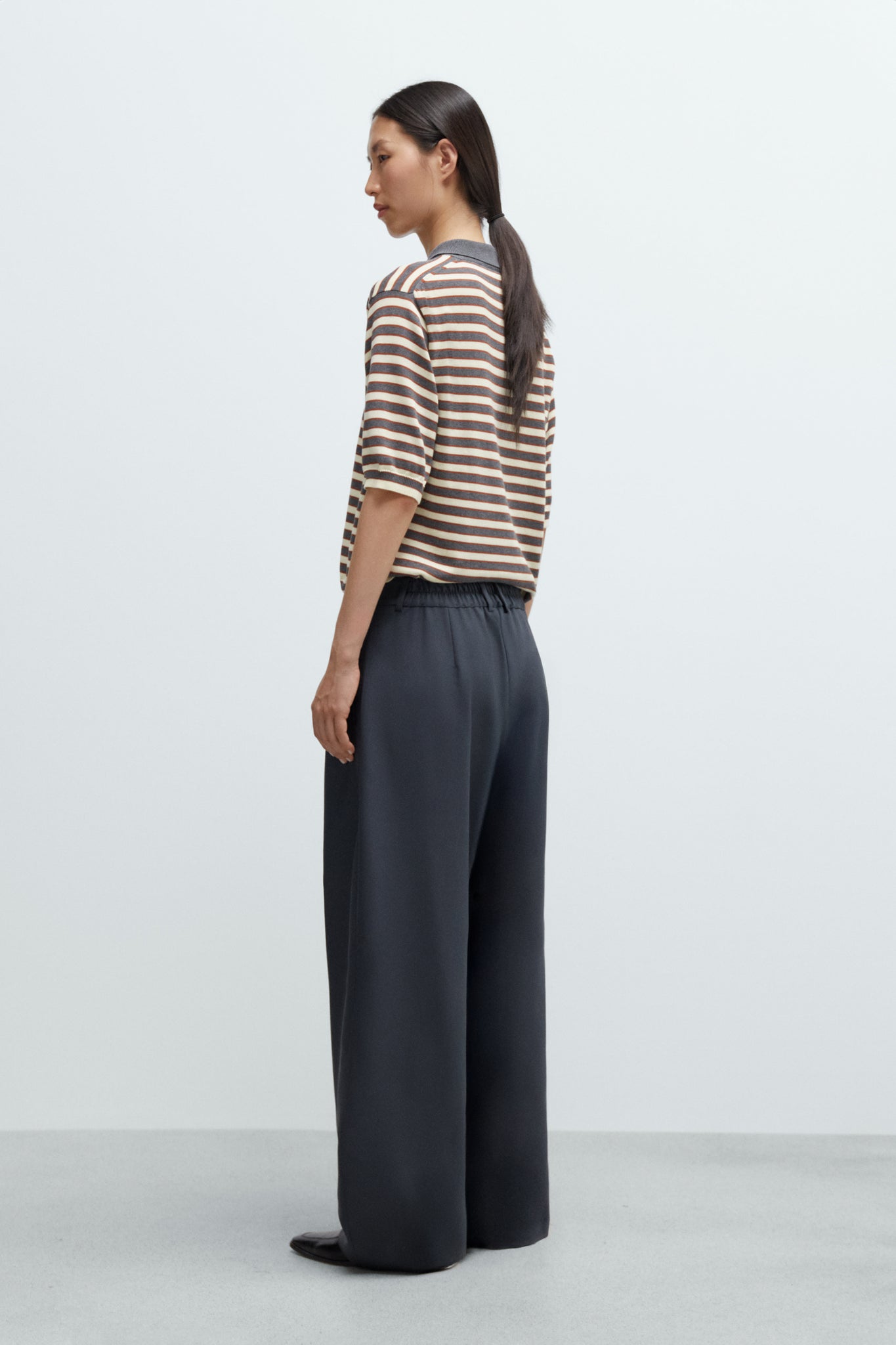 Tailored Masculine Pants Ebony – Scotties Boutique